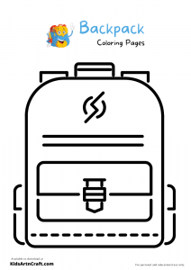 Backpack (School Bag) Coloring Pages For Kids – Free Printables - Kids ...