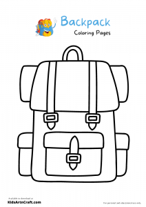 Backpack (School Bag) Coloring Pages For Kids – Free Printables - Kids ...