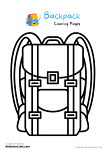 Backpack (School Bag) Coloring Pages For Kids – Free Printables - Kids ...