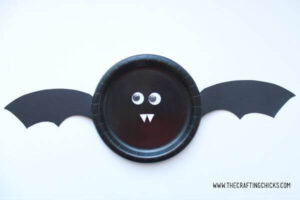 Bat Paper Plate Crafts for Kids - Kids Art & Craft