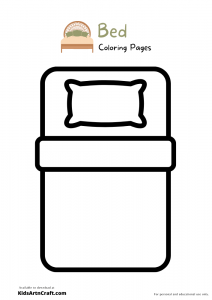 Bed Coloring Pages For Kids – Free Printables - Kids Art & Craft