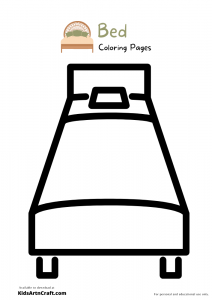 Bed Coloring Pages For Kids – Free Printables - Kids Art & Craft
