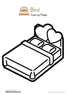 Bed Coloring Pages For Kids – Free Printables - Kids Art & Craft
