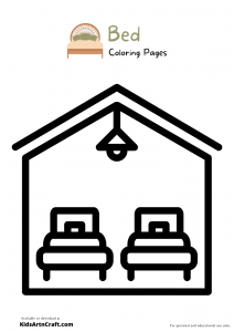Bed Coloring Pages For Kids – Free Printables - Kids Art & Craft