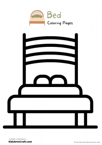 Bed Coloring Pages For Kids – Free Printables - Kids Art & Craft