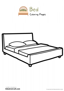 Bed Coloring Pages For Kids – Free Printables - Kids Art & Craft
