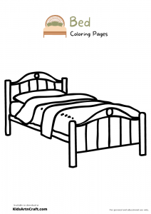 Bed Coloring Pages For Kids – Free Printables - Kids Art & Craft