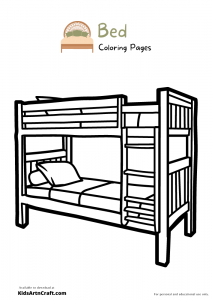 Bed Coloring Pages For Kids – Free Printables - Kids Art & Craft