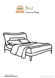 Bed Coloring Pages For Kids – Free Printables - Kids Art & Craft