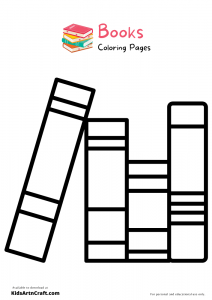 Books Coloring Pages For Kids – Free Printables - Kids Art & Craft