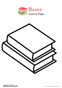 Books Coloring Pages For Kids – Free Printables - Kids Art & Craft
