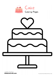 Cake Coloring Pages For Kids – Free Printables - Kids Art & Craft