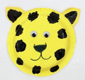 Cheetah Paper Plate Crafts for Kids - Kids Art & Craft
