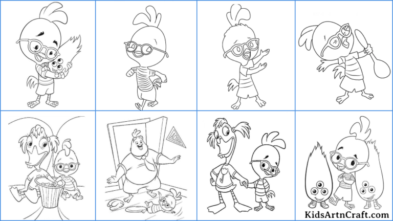 Chicken Little Coloring Pages For Kids – Free Printables - Kids Art & Craft