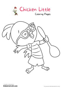 Chicken Little Coloring Pages For Kids – Free Printables - Kids Art & Craft