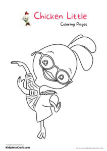 Chicken Little Coloring Pages For Kids – Free Printables - Kids Art & Craft