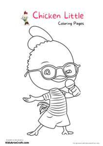 Chicken Little Coloring Pages For Kids – Free Printables - Kids Art & Craft