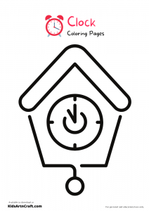 Clock Coloring Pages For Kids – Free Printables - Kids Art & Craft