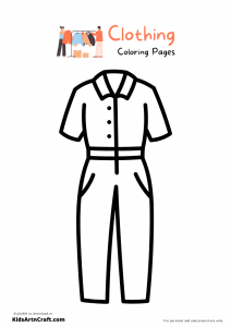 Clothing Coloring Pages For Kids – Free Printables - Kids Art & Craft
