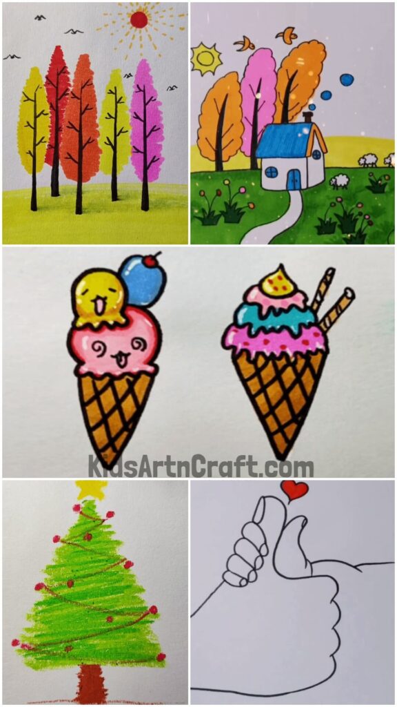 Colorful & Fresh Drawings for Kids - Kids Art & Craft