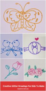 Creative Glitter Drawings for Kids to Make - Kids Art & Craft