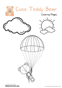 Cute Teddy Bear Coloring Pages For Kids – Free Printables - Kids Art ...