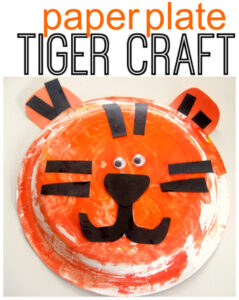 Tiger Paper Plate Crafts for Kids - Kids Art & Craft