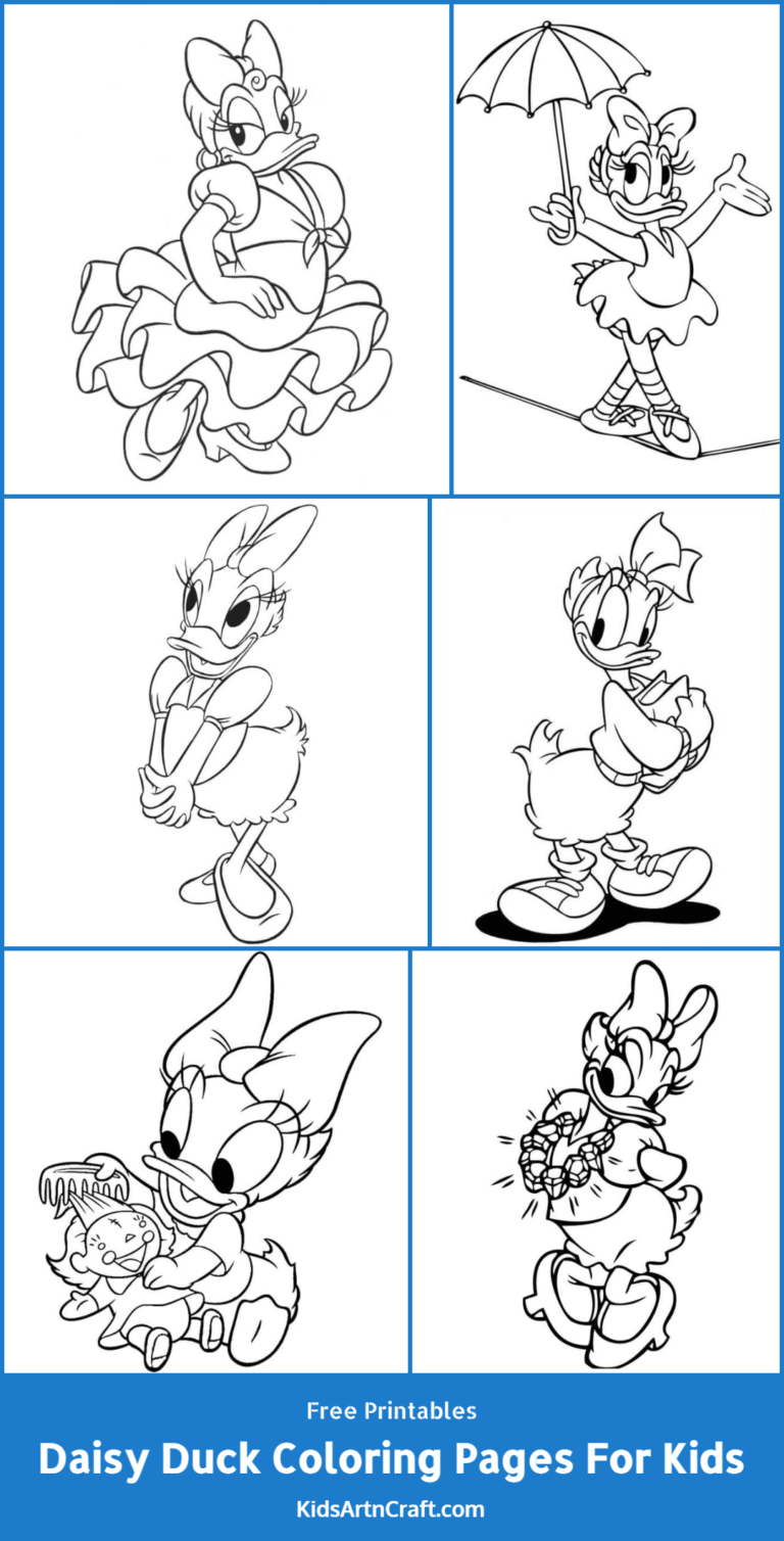Daisy Duck Coloring Pages For Kids – Free Printables - Kids Art & Craft