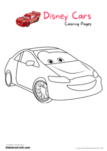 Disney Cars Coloring Pages For Kids – Free Printables - Kids Art & Craft