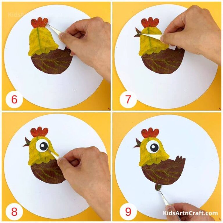 DIY Chicken Craft for Kids – Free Step by Step Tutorial - Kids Art & Craft