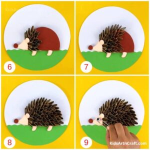 DIY Cute hedgehog Easy Shell Craft – Step by Step Tutorial For Kids ...