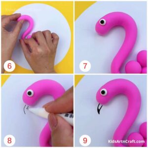 DIY Easy Play-Doh Flamingo Decorative Art and Craft for Kids – Step by ...