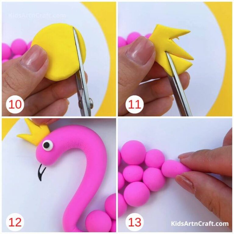 DIY Easy Play-Doh Flamingo Decorative Art and Craft for Kids – Step by ...