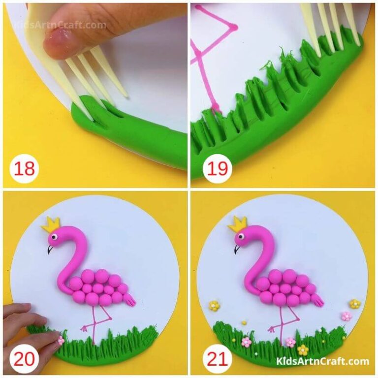 DIY Easy Play-Doh Flamingo Decorative Art and Craft for Kids – Step by ...
