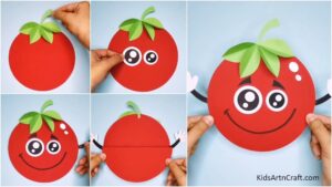 DIY Easy Tomato Paper Craft For Kids - Step by Step Tutorial - Kids Art ...