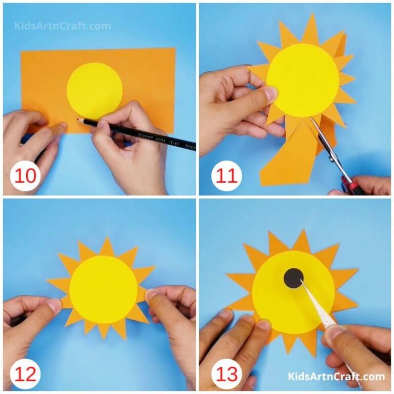 DIY Handmade Paper Sun Crown Craft for Kids – Step by Step Tutorial ...
