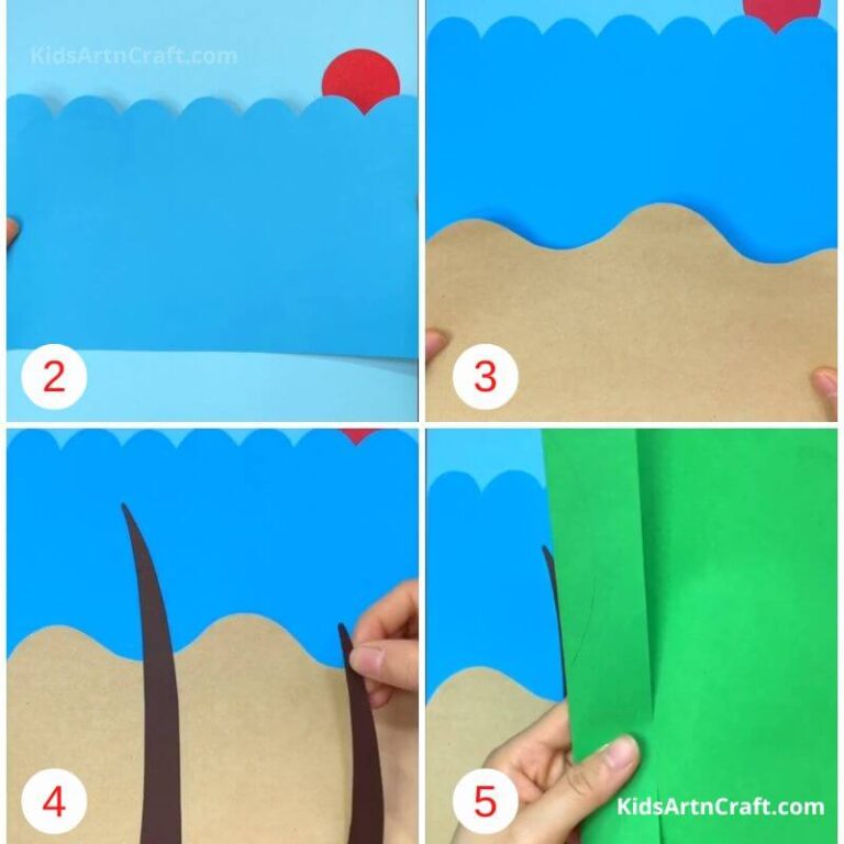 DIY How to Make A Palm Tree Art and Craft for Kids Step by Step ...