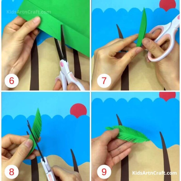 DIY How to Make A Palm Tree Art and Craft for Kids Step by Step ...