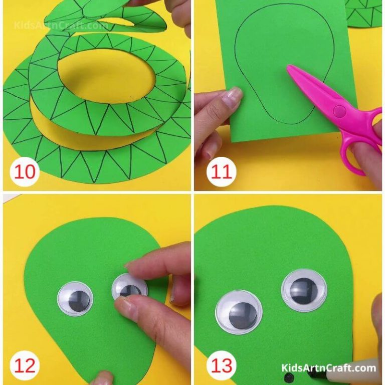 How to Make Paper Plate Snake - Art and Craft for Kids - Kids Art & Craft