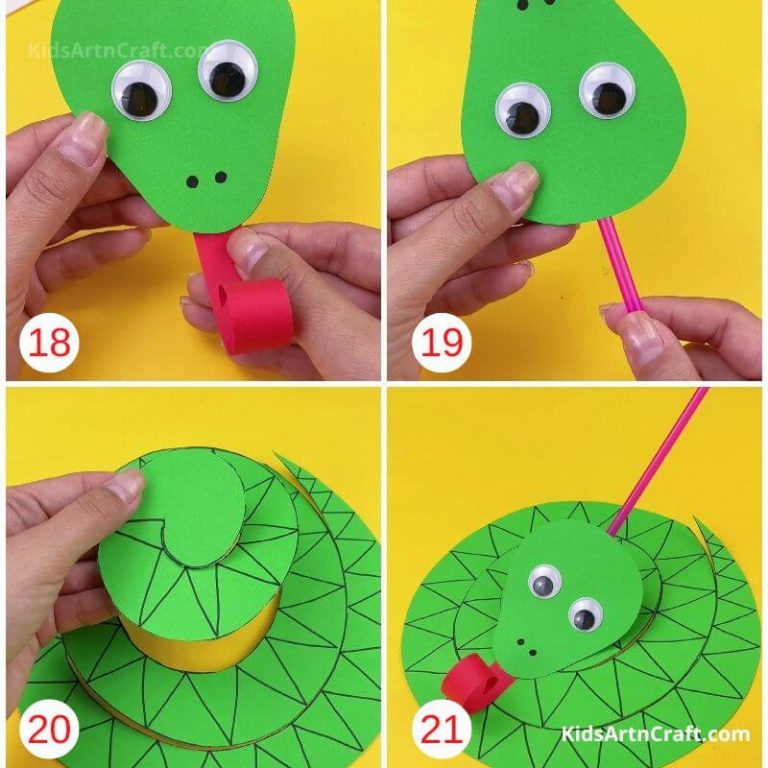 How to Make Paper Plate Snake - Art and Craft for Kids - Kids Art & Craft