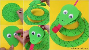 How to Make Paper Plate Snake – Art and Craft for Kids - Kids Art & Craft