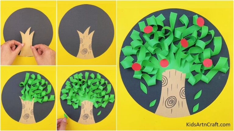 DIY How to Make Paper Trees for Kids - Kids Art & Craft