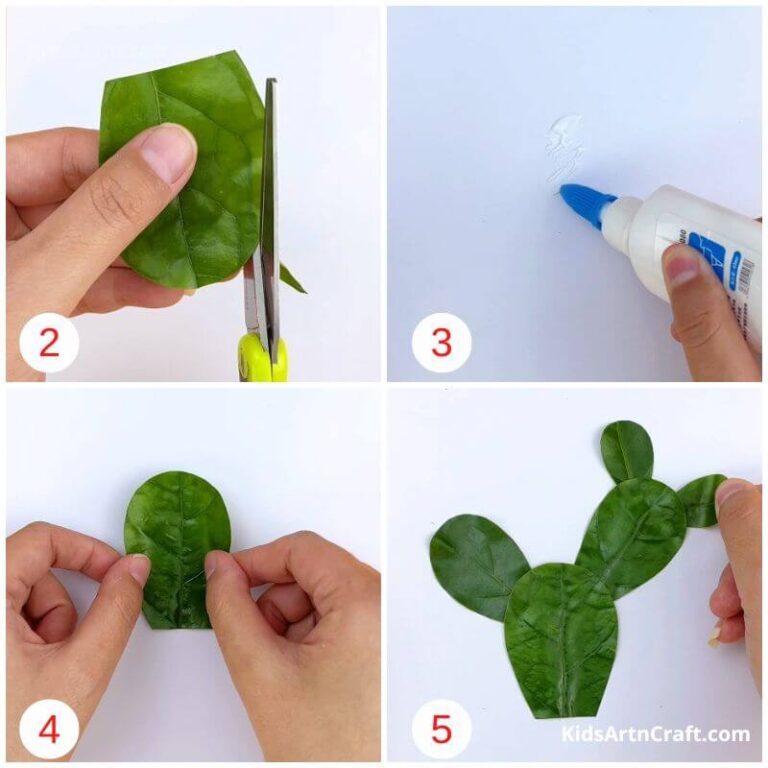 DIY Cactus and Flowerpot Art and Craft for Kids – Step by Step Tutorial ...
