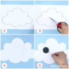 Cloud & Rainbow Paper Craft for Kids – Step by Step Tutorial - Kids Art ...