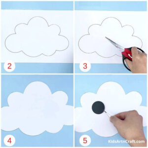 Cloud & Rainbow Paper Craft for Kids – Step by Step Tutorial - Kids Art ...