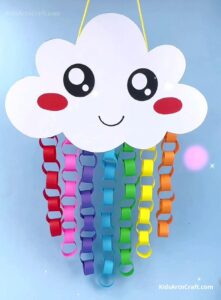 Cloud & Rainbow Paper Craft for Kids – Step by Step Tutorial - Kids Art ...