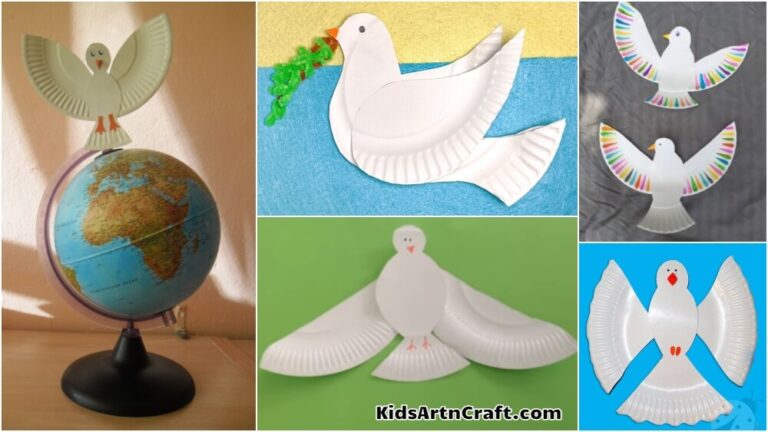 Dove Paper Plate Crafts for Kids - Kids Art & Craft
