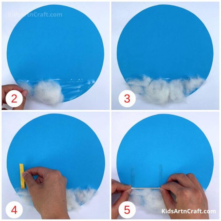 Easy Christmas Crafts with Cotton Ear buds -Step by Step Tutorial for ...