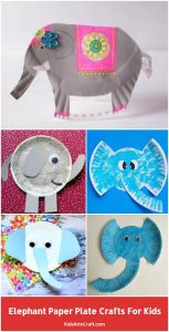 Elephant Paper Plate Crafts for Kids - Kids Art & Craft