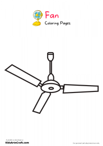 Fan Coloring Pages For Kids – Free Printables - Kids Art & Craft